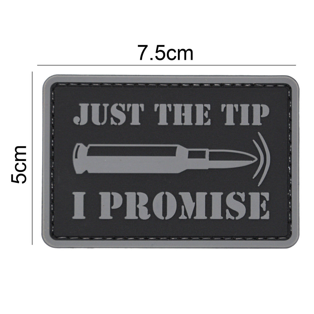 Just The Tip Bullet Patch Black/Gray – Razor Edge Group