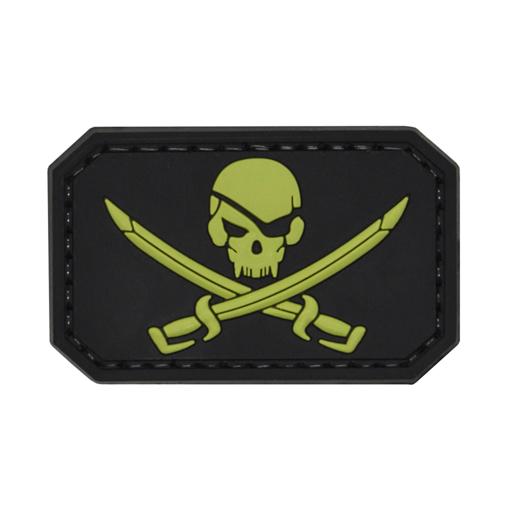 Pirate Jolly Roger Patch Black/Green – Razor Edge Group