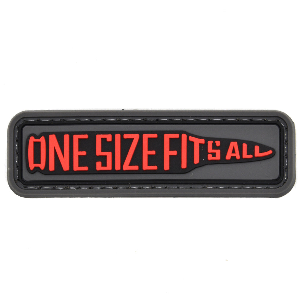 One Size Fits All Bullet Patch Gray – Razor Edge Group