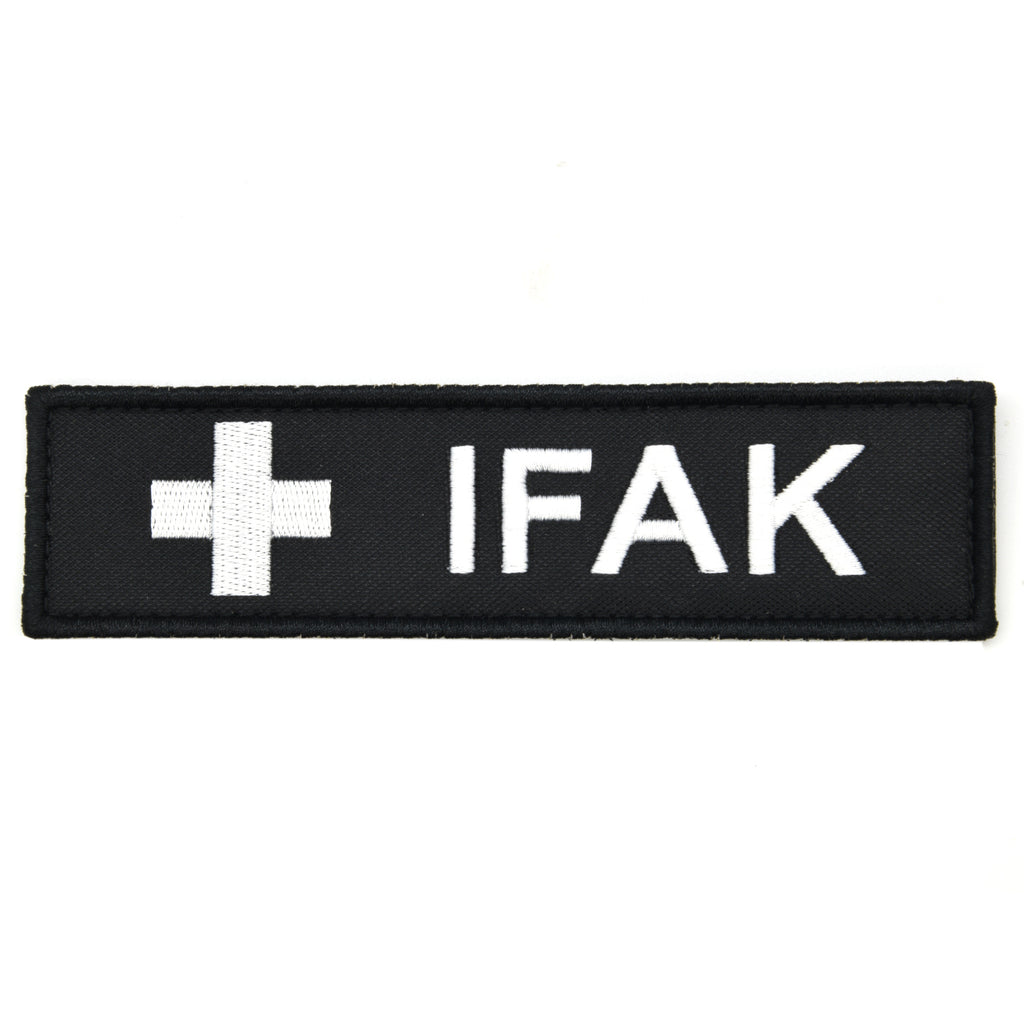 IFAK Individual First Aid Kit Embroidered Patch Black – Razor Edge Group