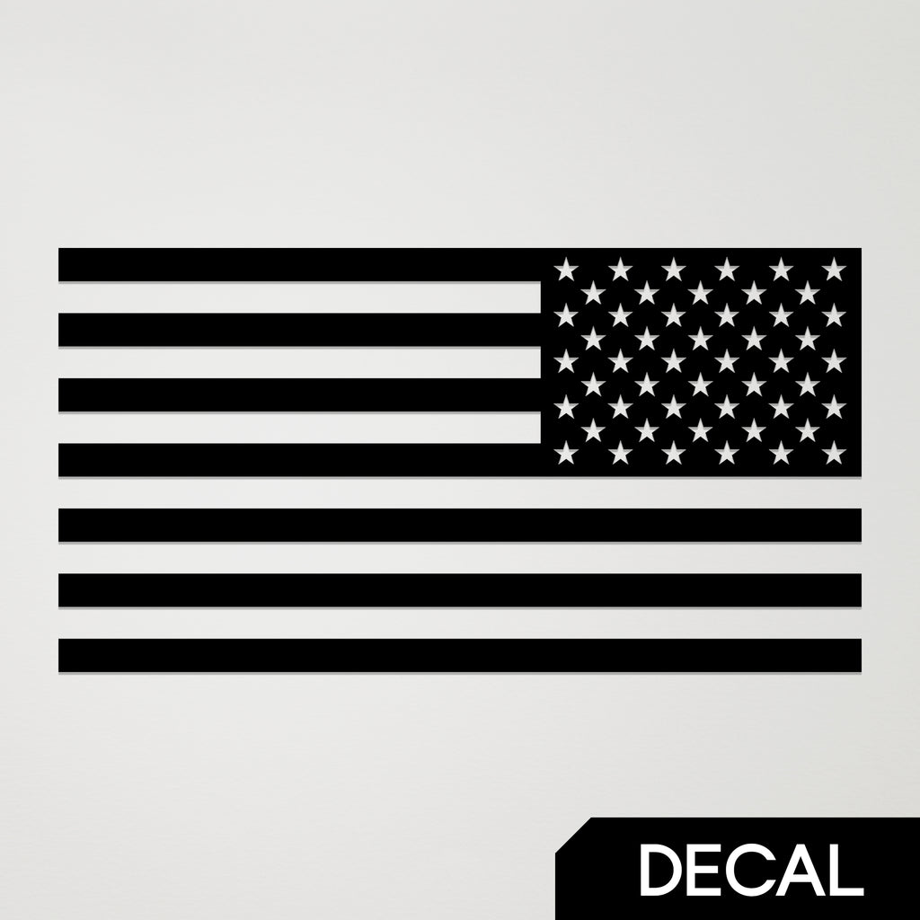 USA Flag Reverse Vinyl Decal – Razor Edge Group